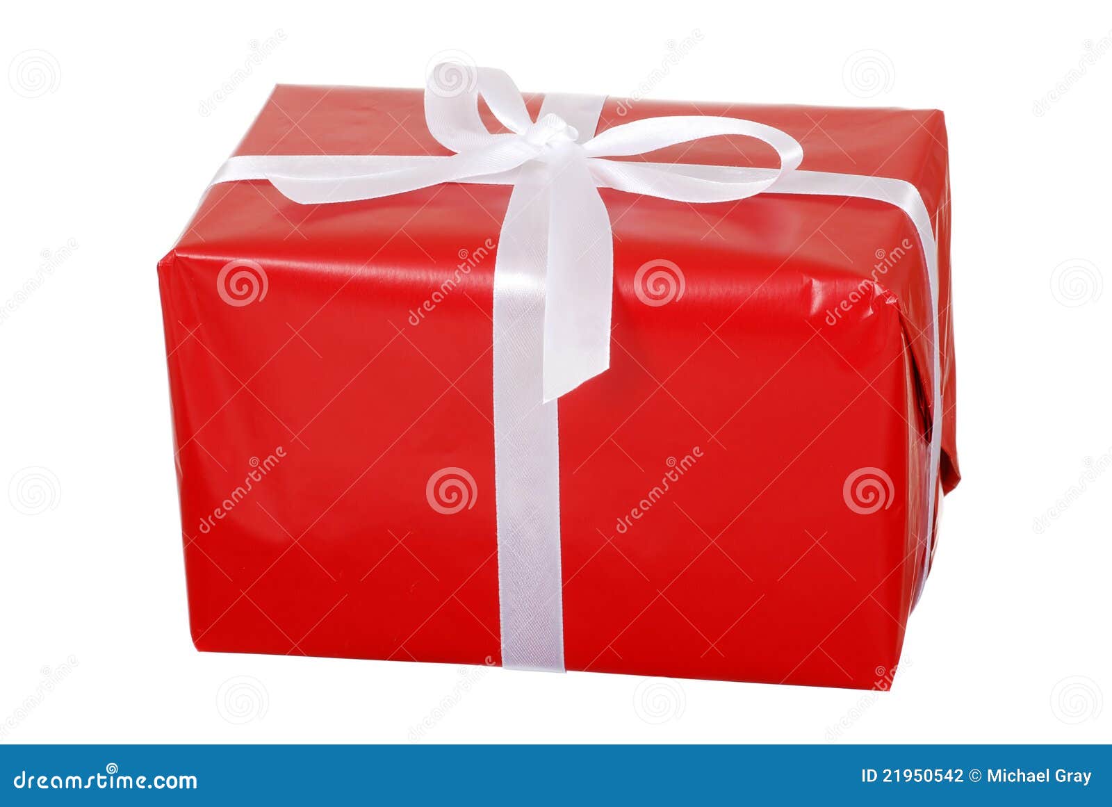 Red christmas present stock photo. Image of decorative - 21950542