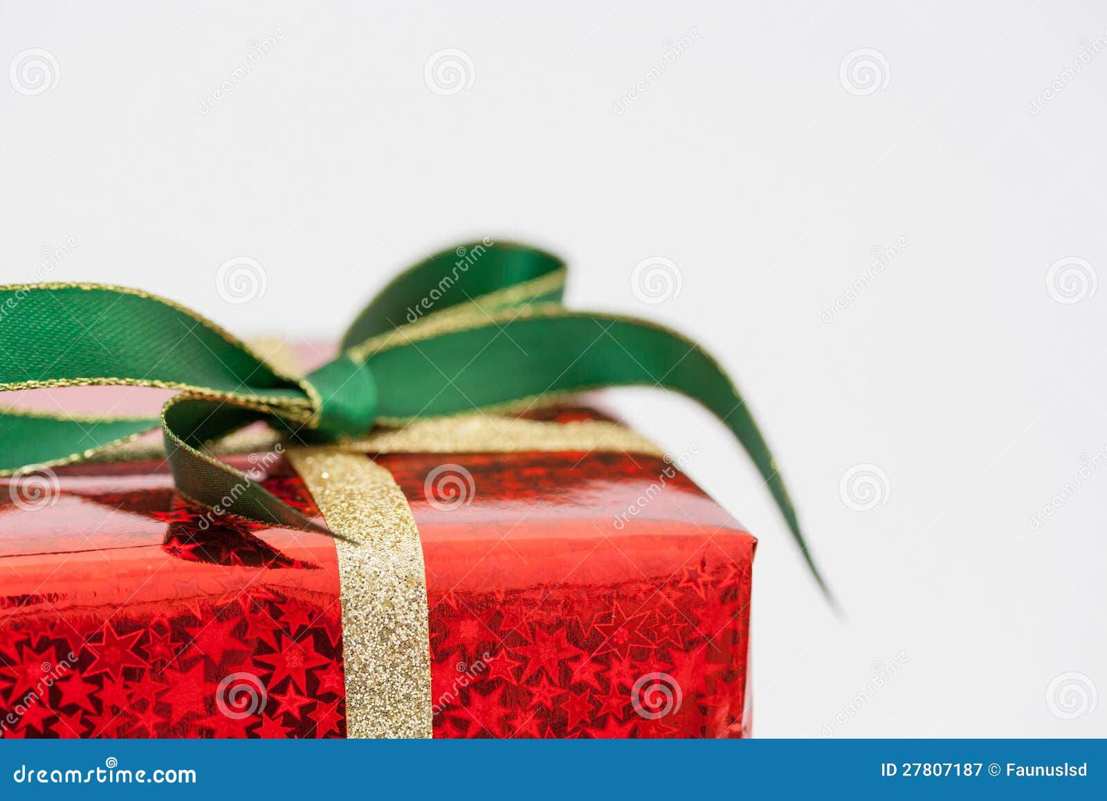 Red Christmas present stock image. Image of elegant, surprise - 27807187