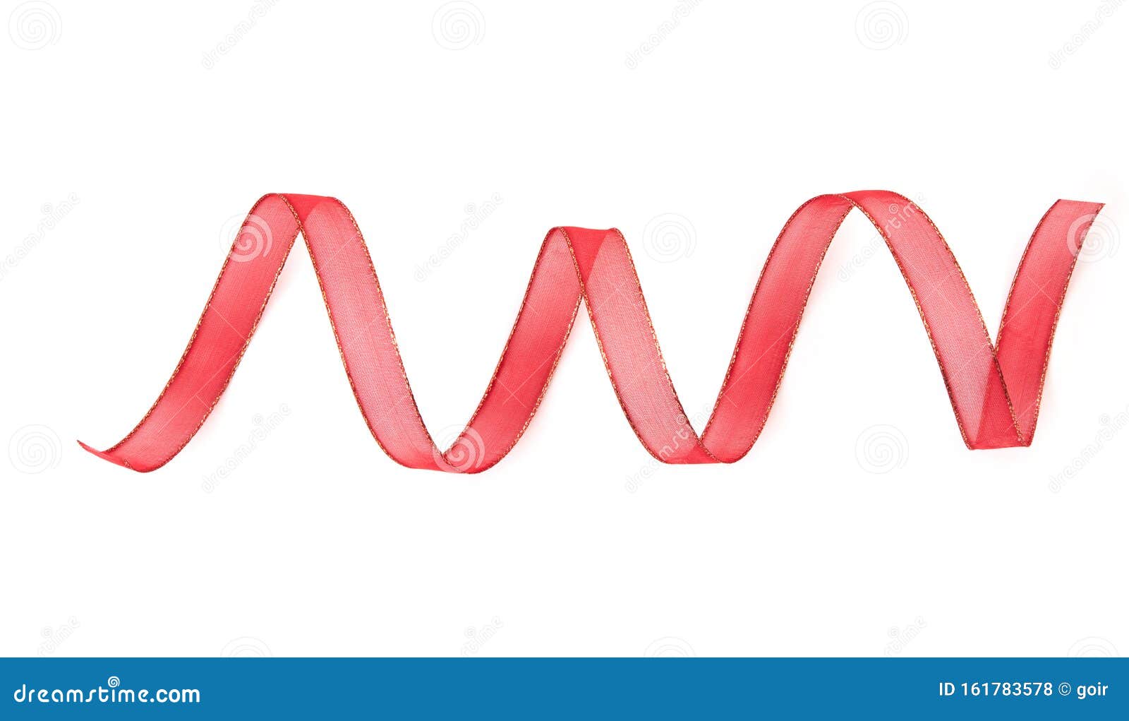 Red Christmas ribbon stock photo. Image of party, present - 161783578