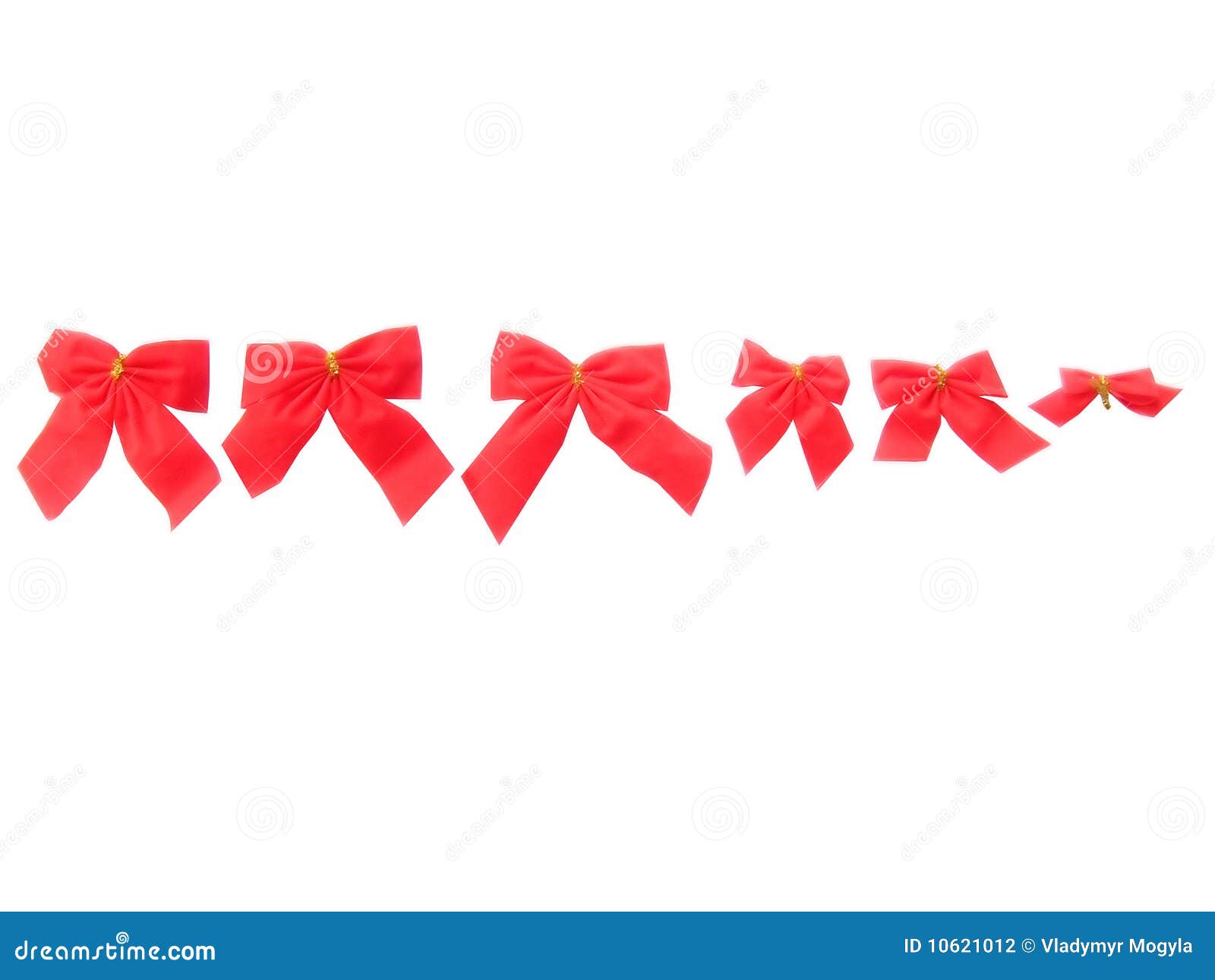 Red Christmas ribbons stock photo. Image of horizontal - 10621012