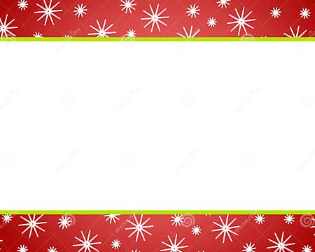Red Christmas Snow Borders stock illustration. Illustration of ribbon ...