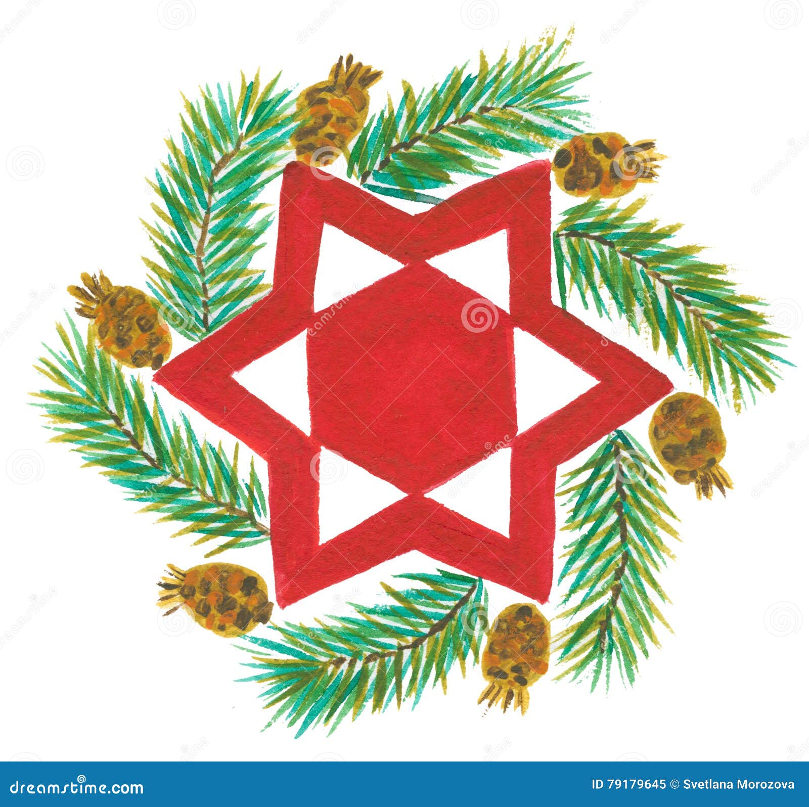 Red christmas star stock illustration. Illustration of celebration ...