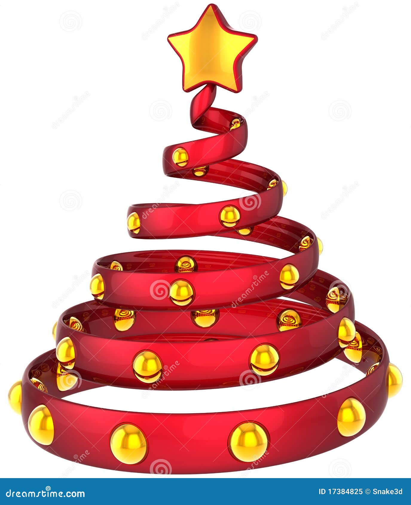 Red Christmas Tree Abstract Stock Illustration - Illustration of design ...