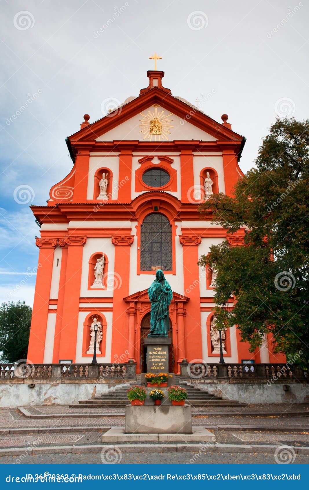 The red church stock photo. Image of palladium, historic - 26870362