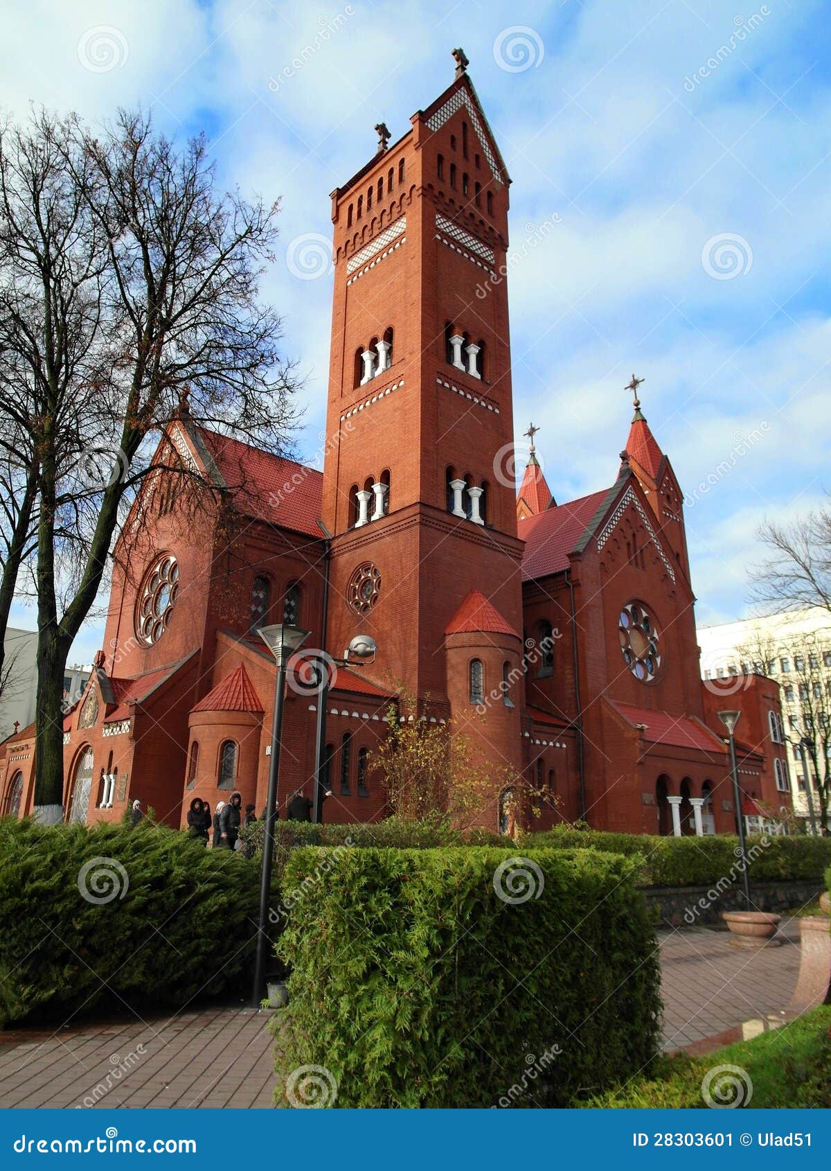 Red church stock image. Image of christmas, church, temple - 28303601