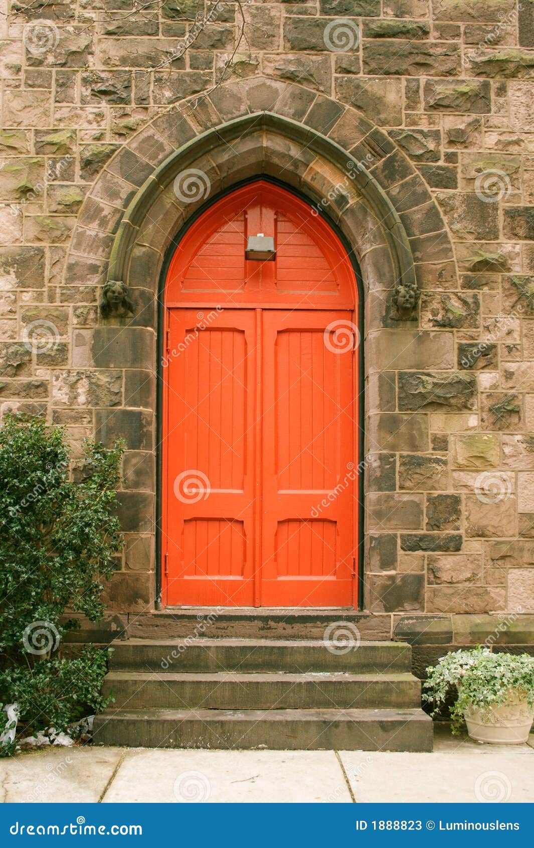 Red Church Door and Steps stock image. Image of holy, steps - 1888823