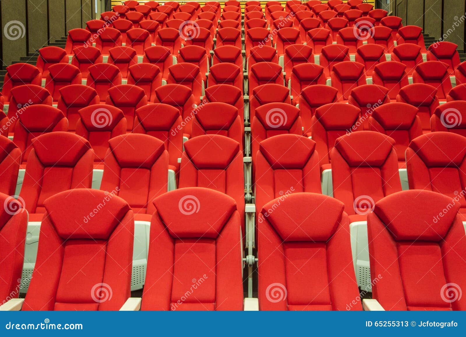 Red Cinema or Theater Seats Stock Image - Image of dark, play: 65255313