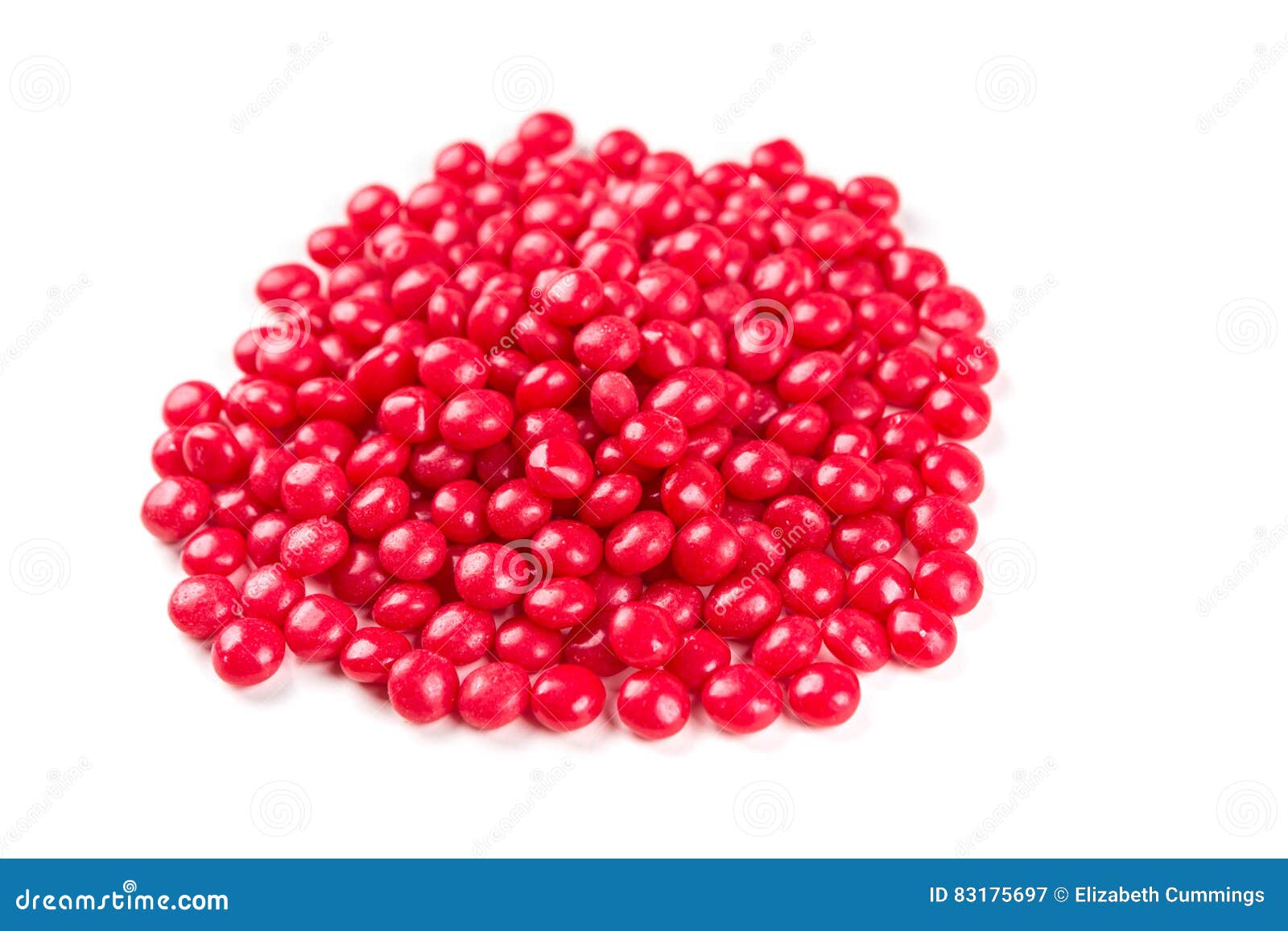 Red cinnamon candies stock image. Image of delicious - 83175697