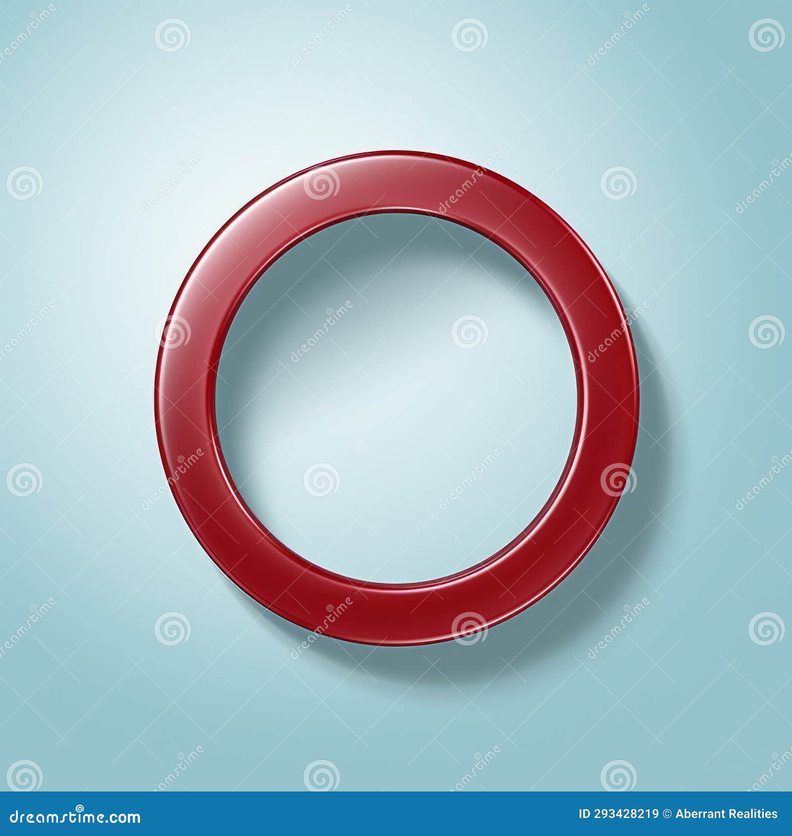 A Red Circle on a Blue Background Stock Illustration - Illustration of ...