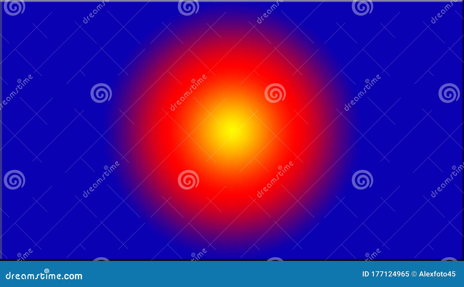 Red Circle on a Blue Background Stock Illustration - Illustration of ...