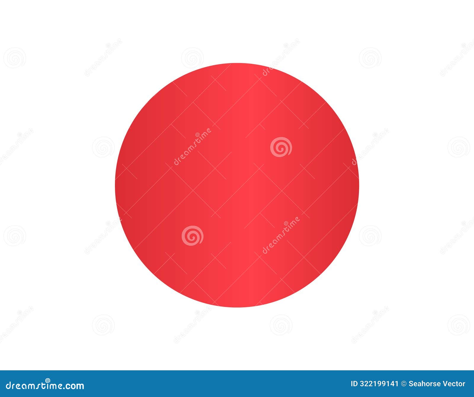 Red Circle Centered White Background. Simple Red Geometric Shape ...