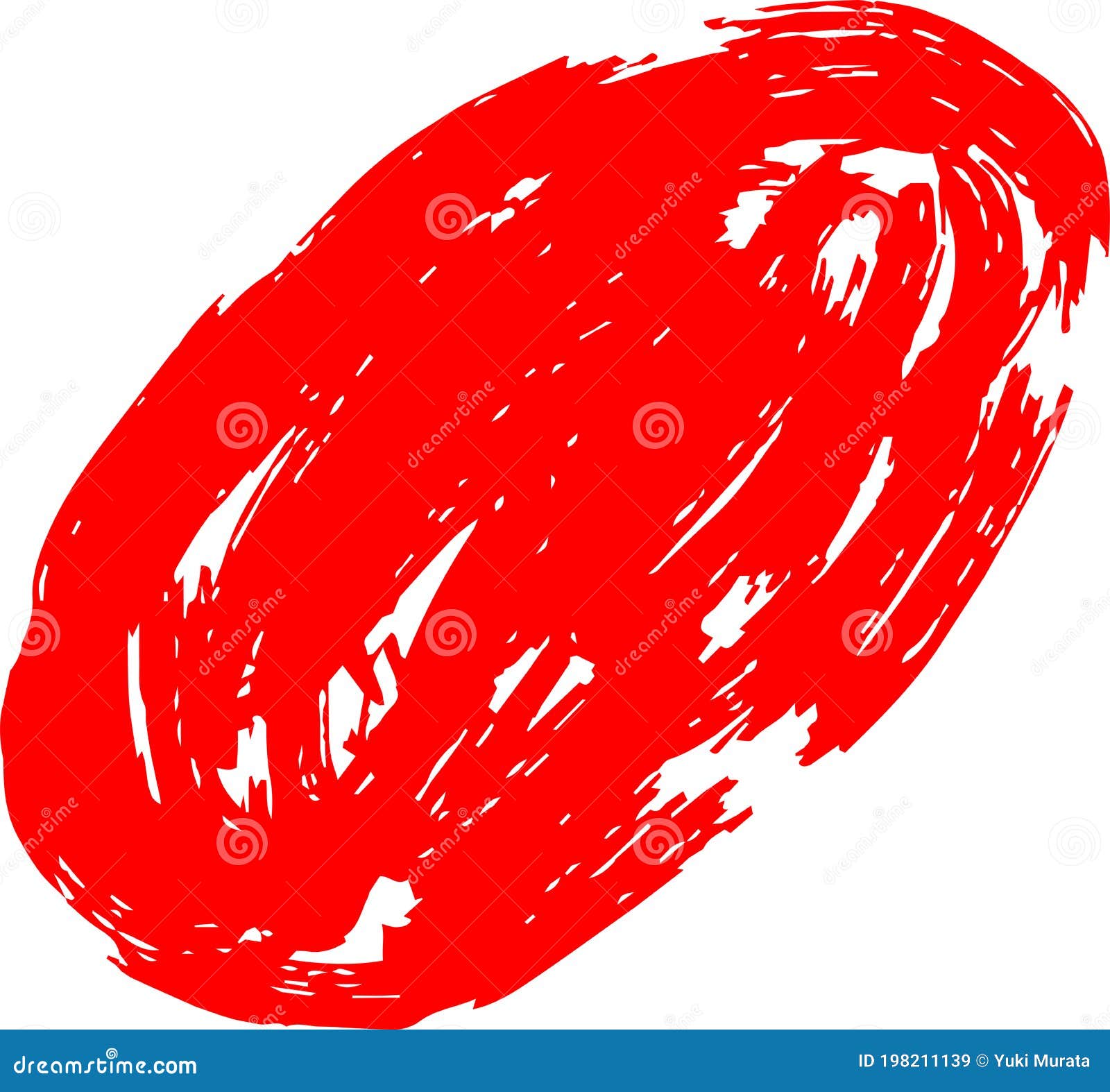 Red Circle Drawn with Brush Stock Vector - Illustration of text, frame ...