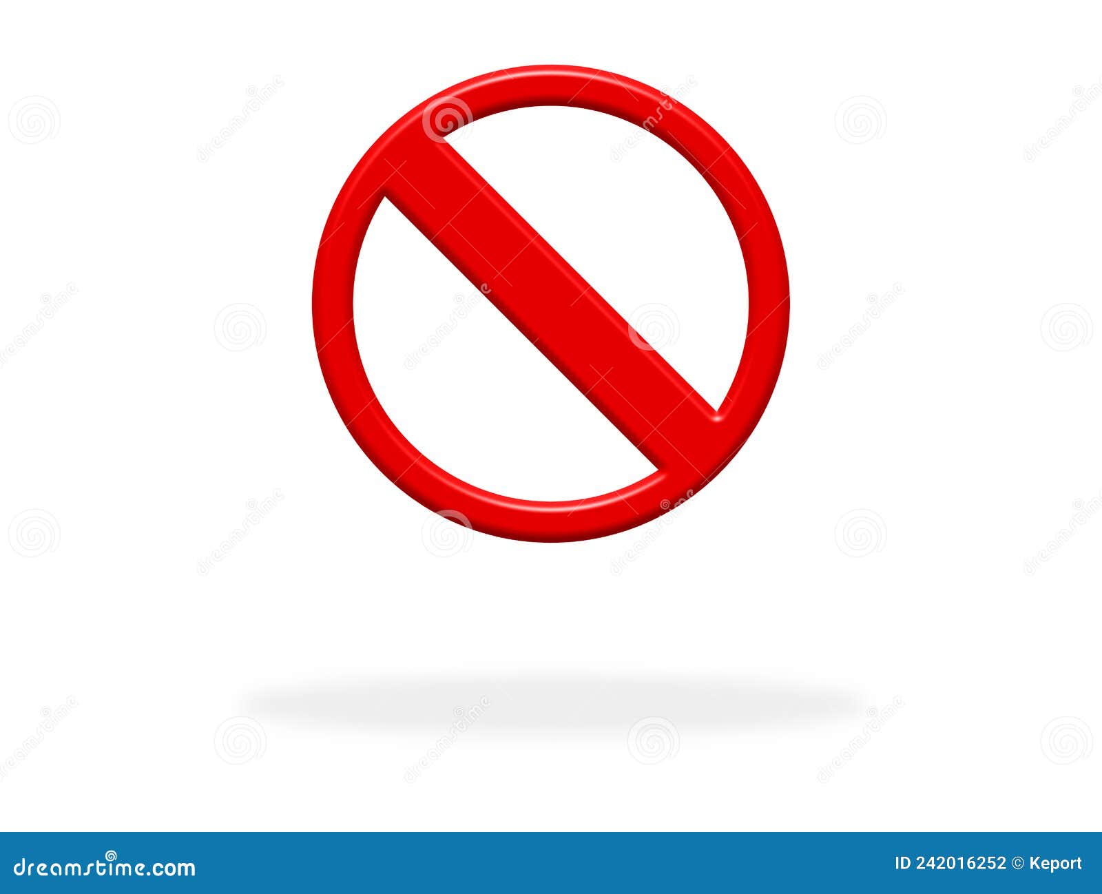 Red Circle with Forbidden Sign Stock Illustration - Illustration of ...