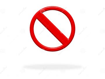 Red Circle with Forbidden Sign Stock Illustration - Illustration of ...