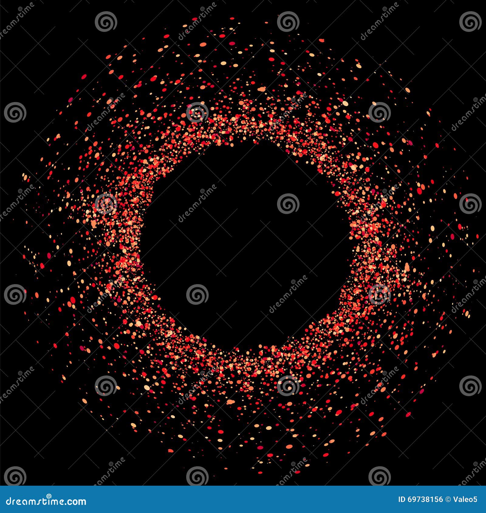 Red Circle Frame stock vector. Illustration of geometrical - 69738156