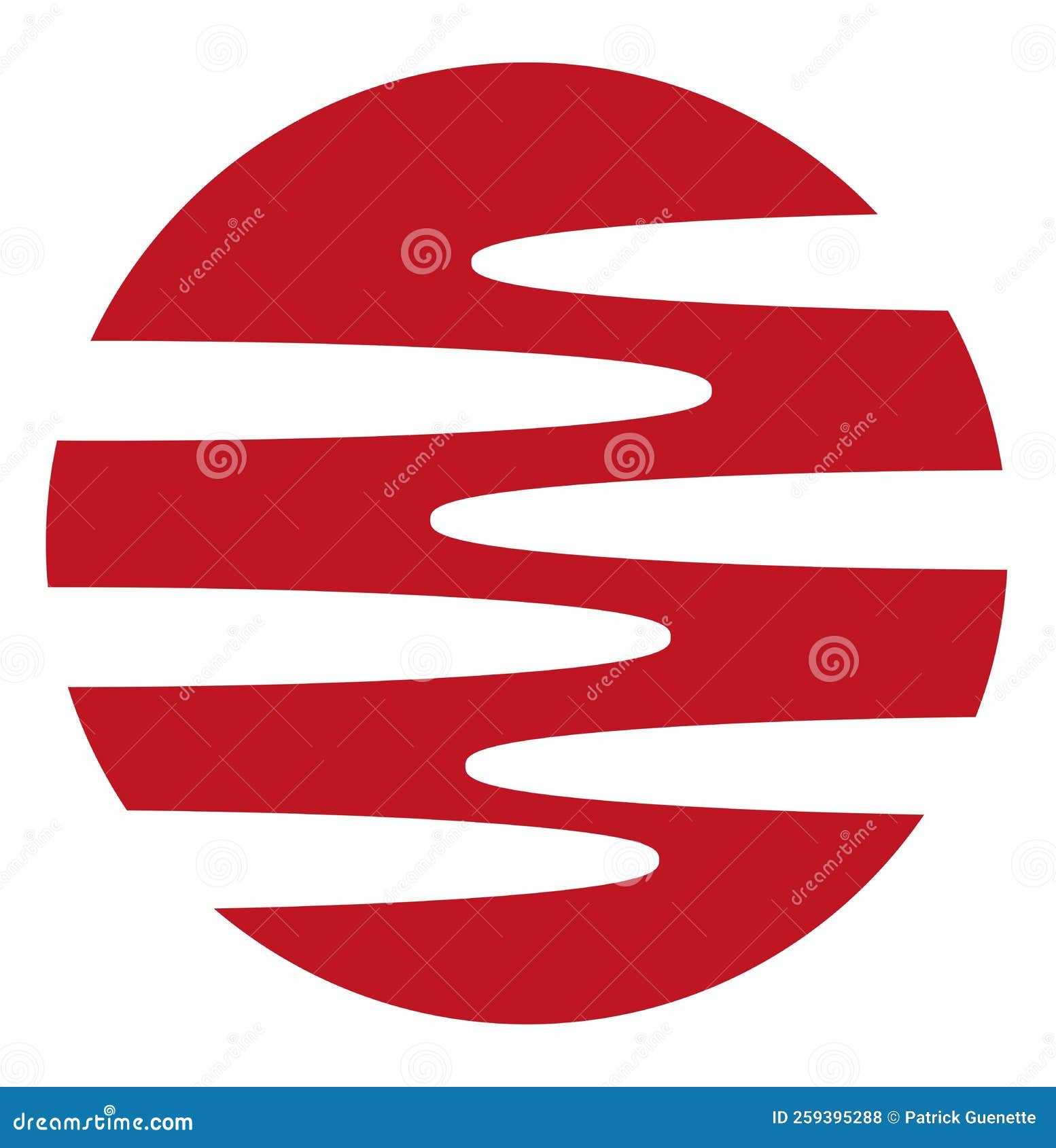Red circle logo, icon stock vector. Illustration of background - 259395288