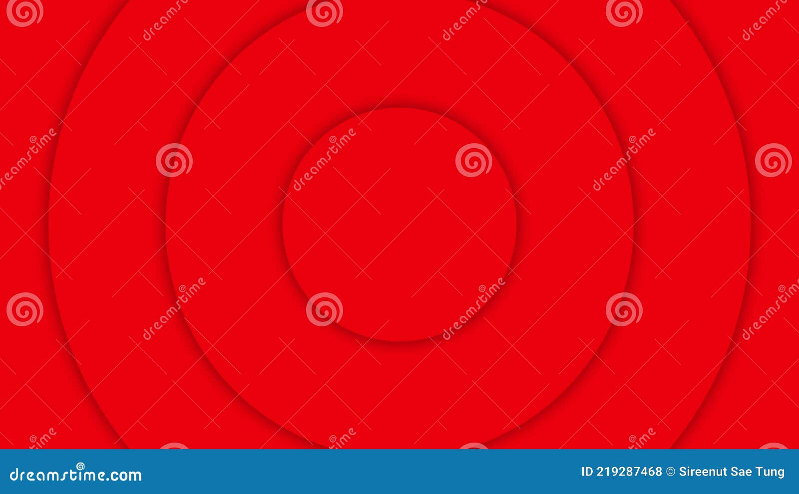 Red Circle Paper Art Wave Motion Looping. Abstract Background Video ...