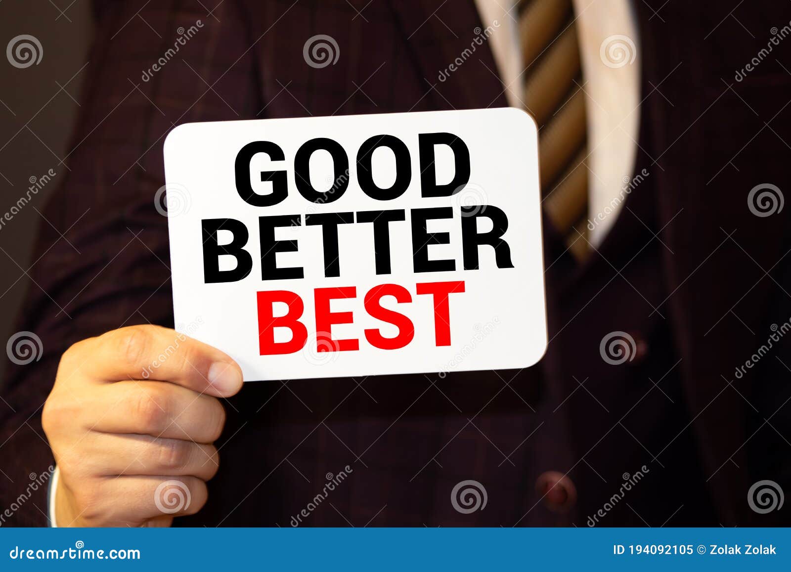 Red Circle and Pencil Good, Better Best Text Stock Image - Image of ...
