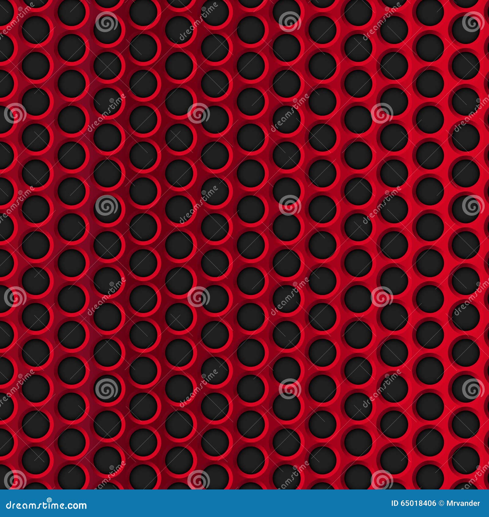 Red Circle Perforated Metal Grill Vector Pattern Stock Vector ...