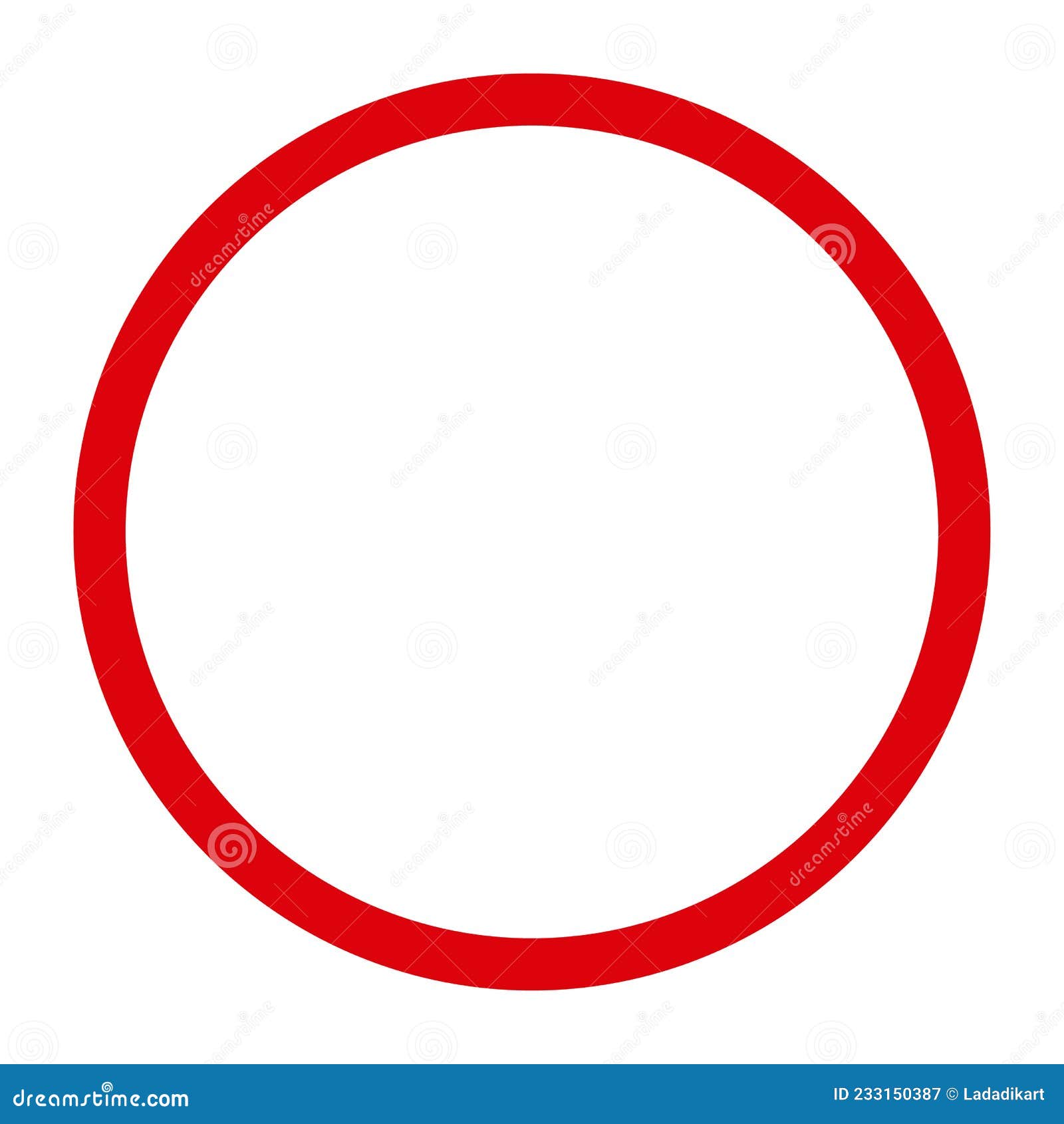 Red Circle. Prohibit Symbol Stock Vector - Illustration of road ...