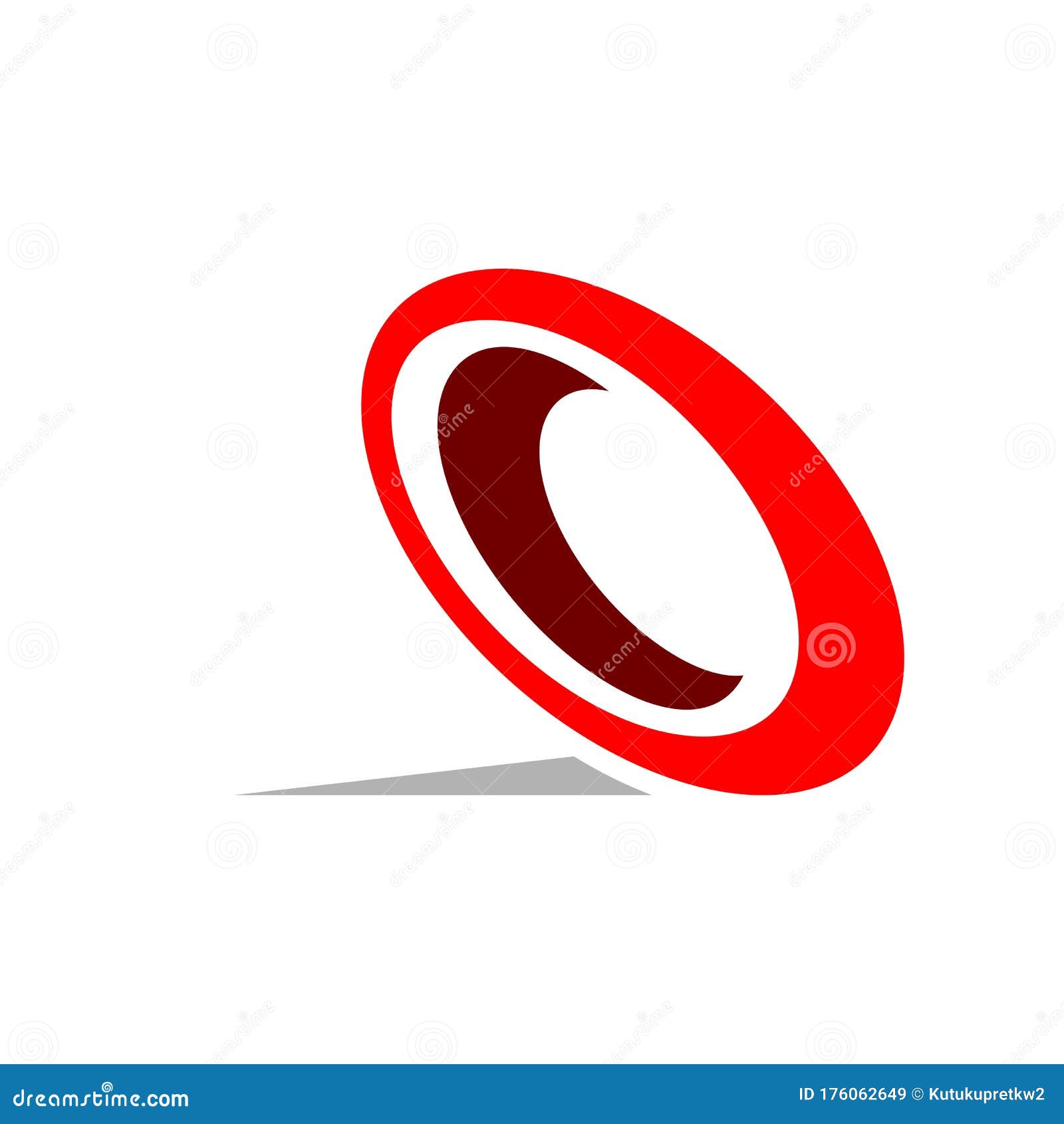 Red Circle Ring Logo Template Illustration Design. Vector EPS 10 Stock ...