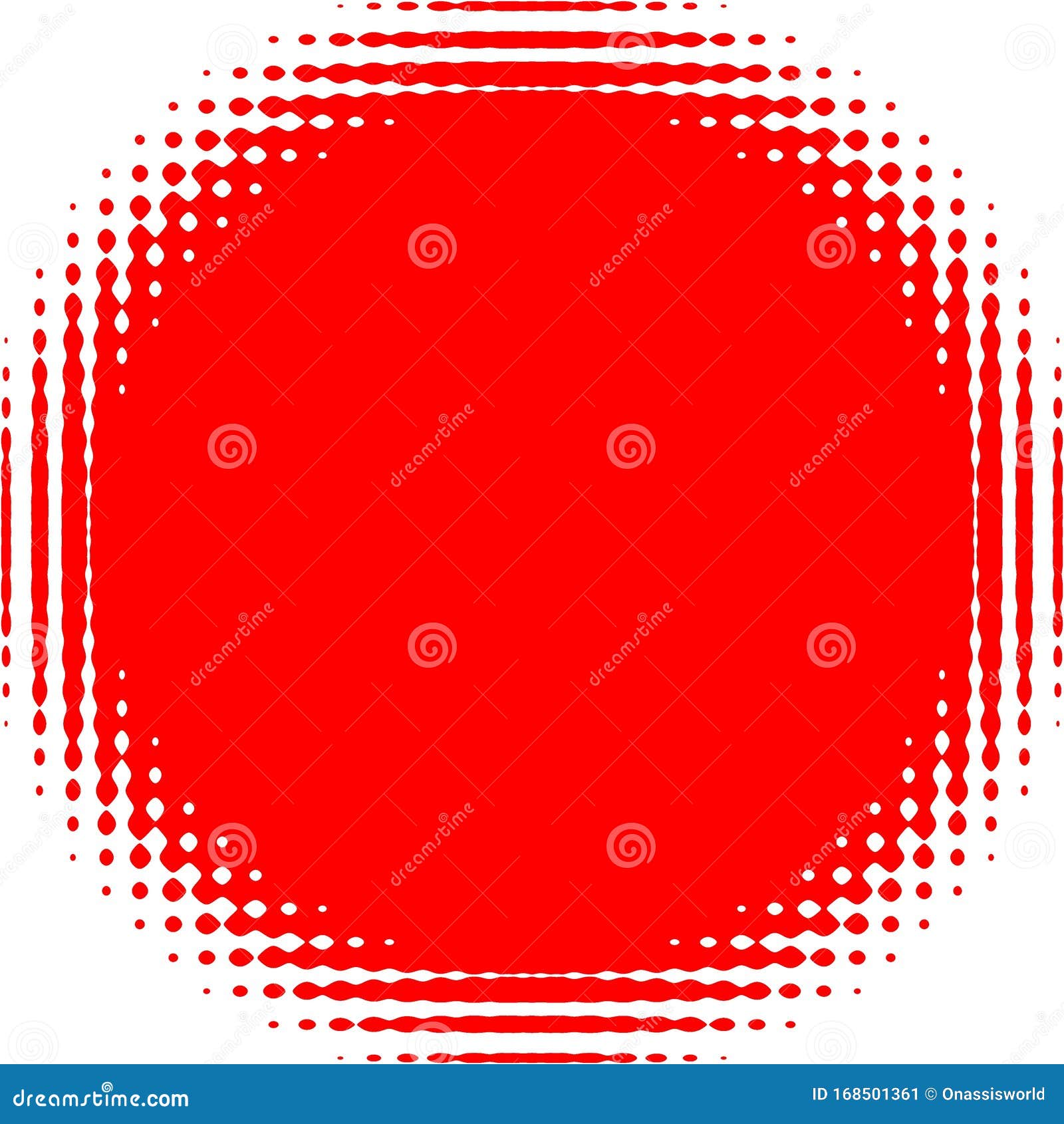 Red Circle Shape Label for Website Graphics Stock Illustration ...