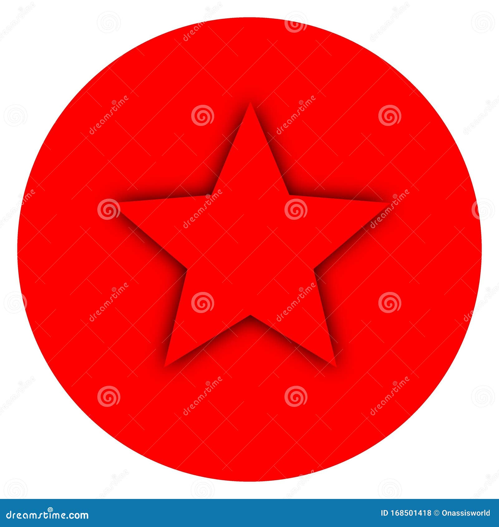 Red Circle Shape Label for Website Graphics Stock Illustration ...