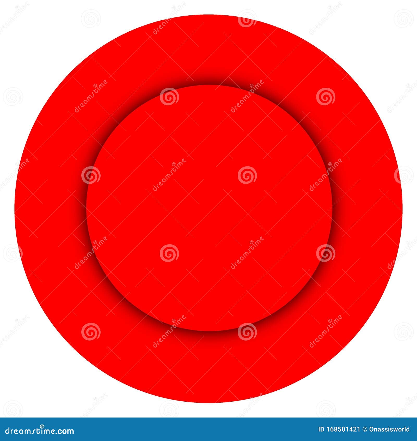 Red Circle Shape Label for Website Graphics Stock Illustration ...