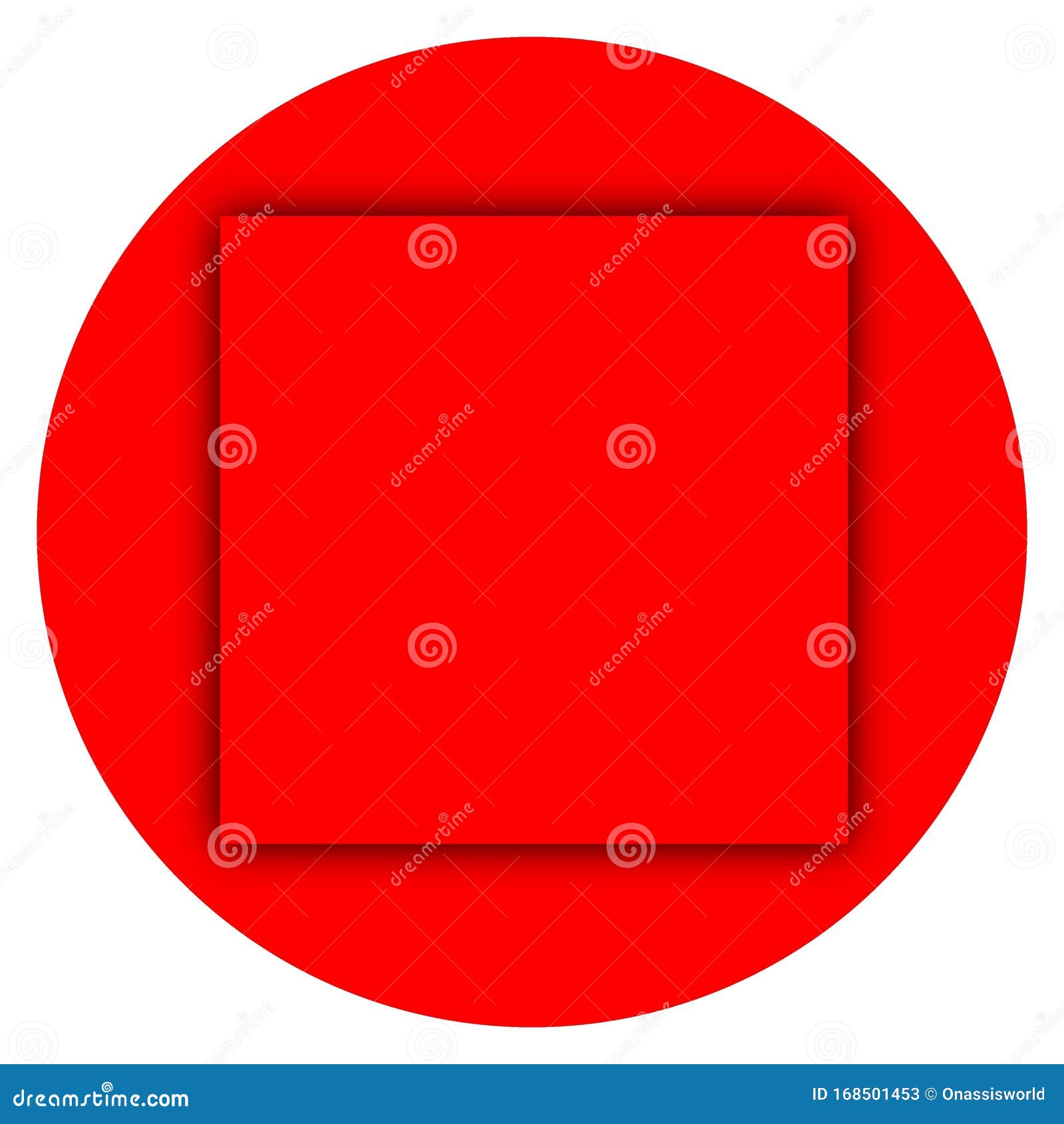 Red Circle Shape Label for Website Graphics Stock Illustration ...
