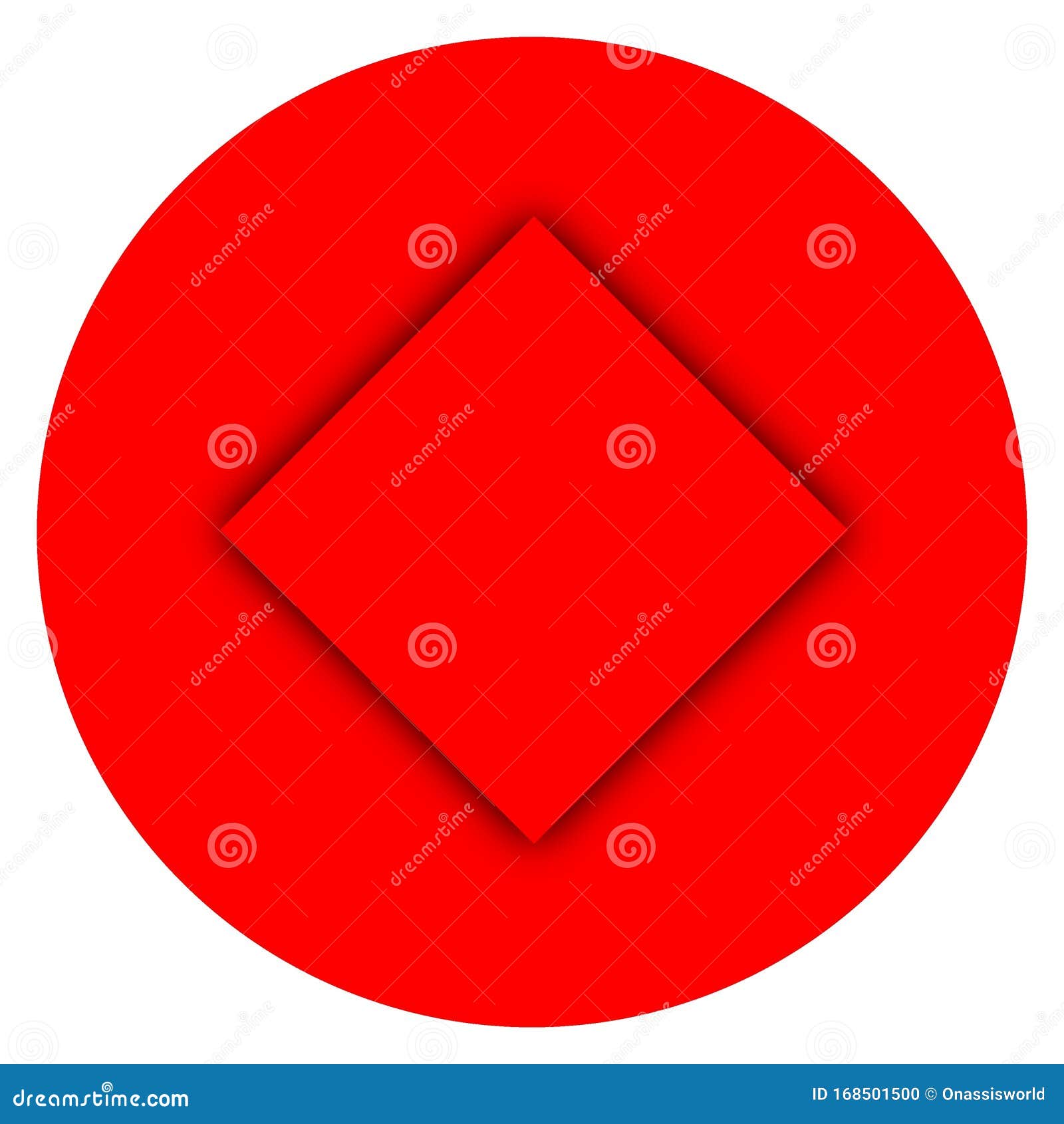 Red Circle Shape Label for Website Graphics Stock Illustration ...