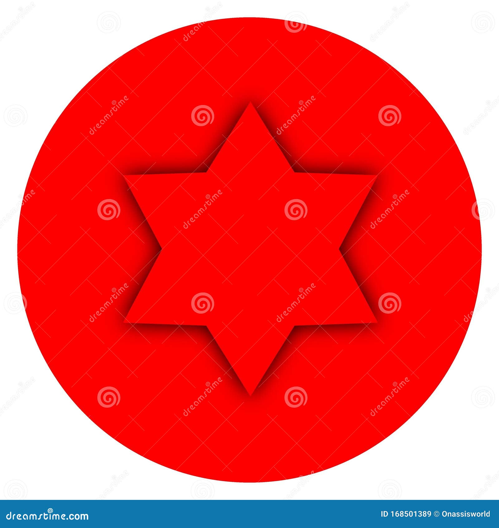Red Circle Shape Label for Website Graphics Stock Illustration ...