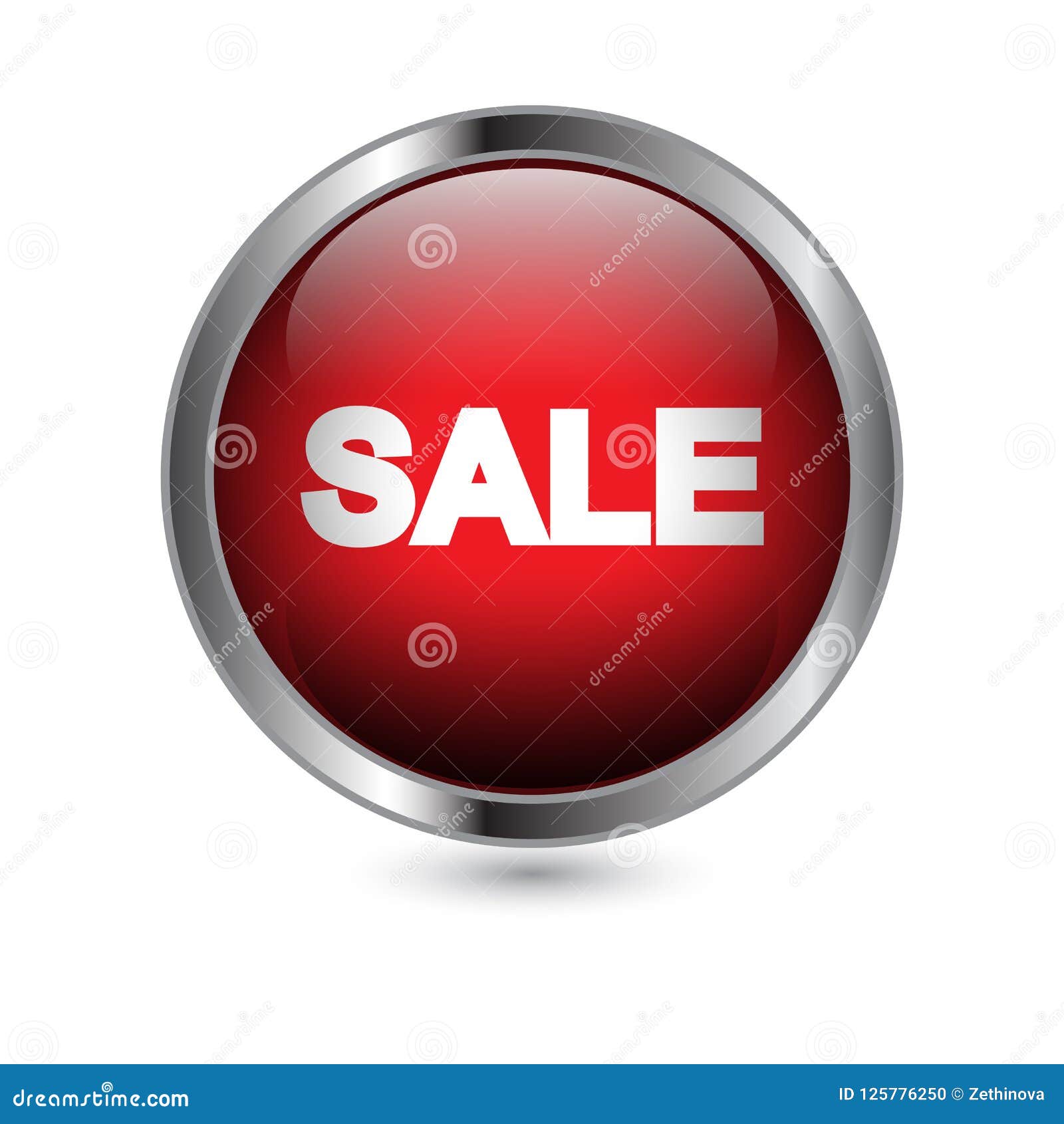 Red Circle Shaped Sale Button Stock Illustration - Illustration of ...