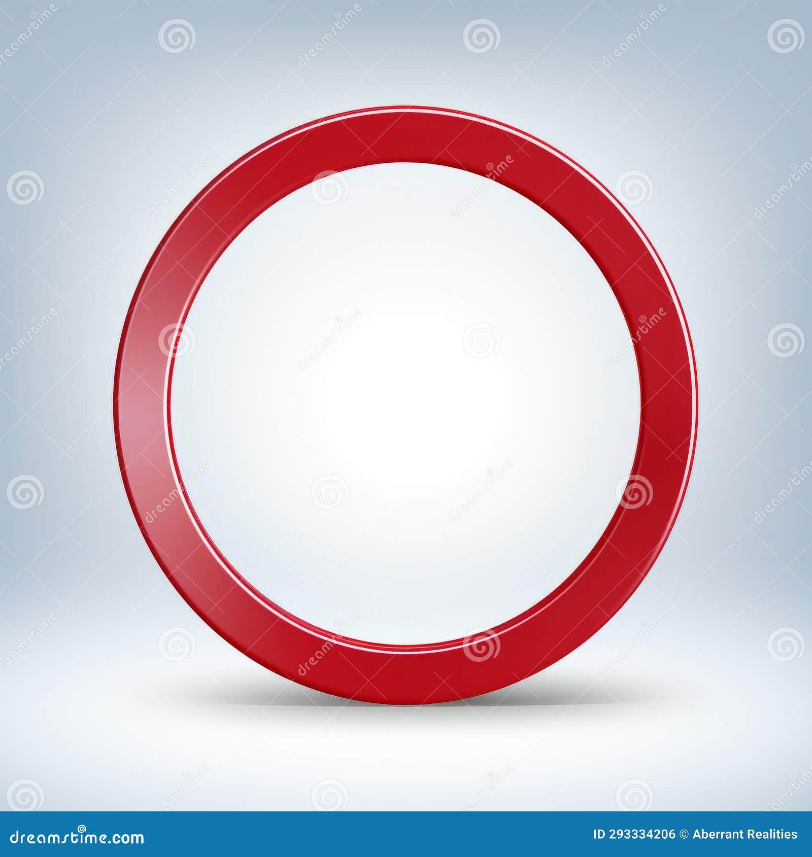 A Red Circle on a White Background Stock Illustration - Illustration of ...