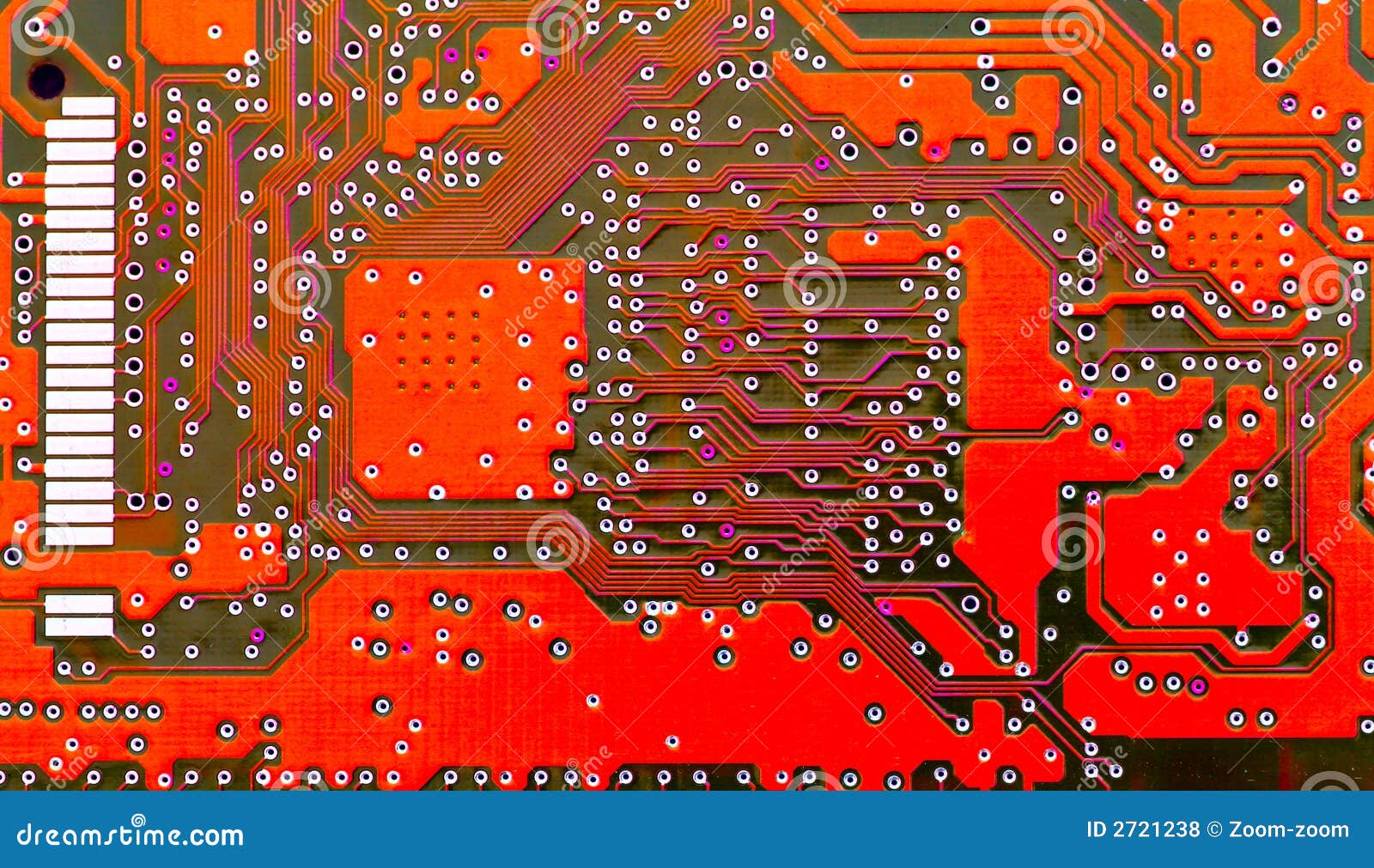 Red circuit board stock photo. Image of background, board - 2721238