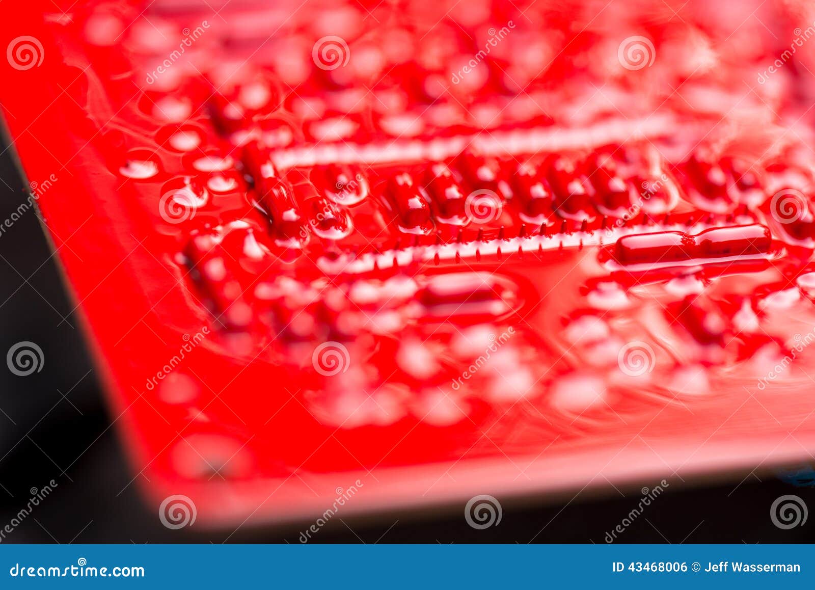 Red Circuit Board stock photo. Image of closeup, board - 43468006