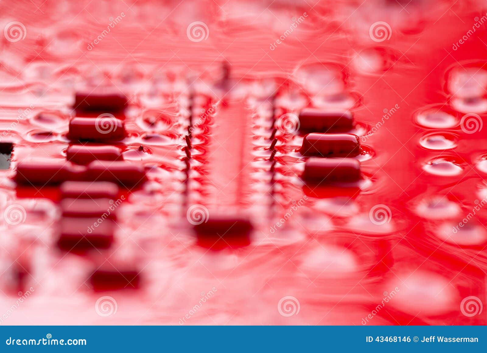 Red Circuit Board stock photo. Image of silicon, motherboard - 43468146