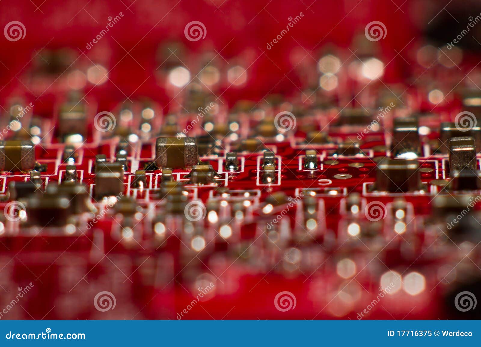 Red circuit city stock image. Image of tower, path, buildings - 17716375