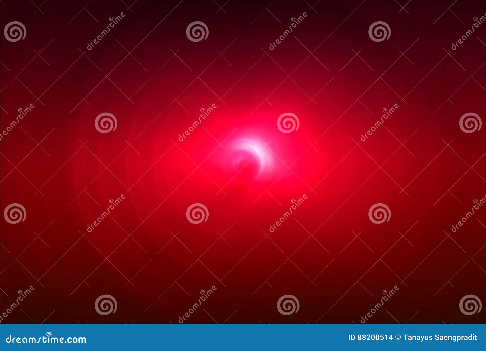 Red Circular Glow Wave. Lighting Effect Abstract Background. Stock ...