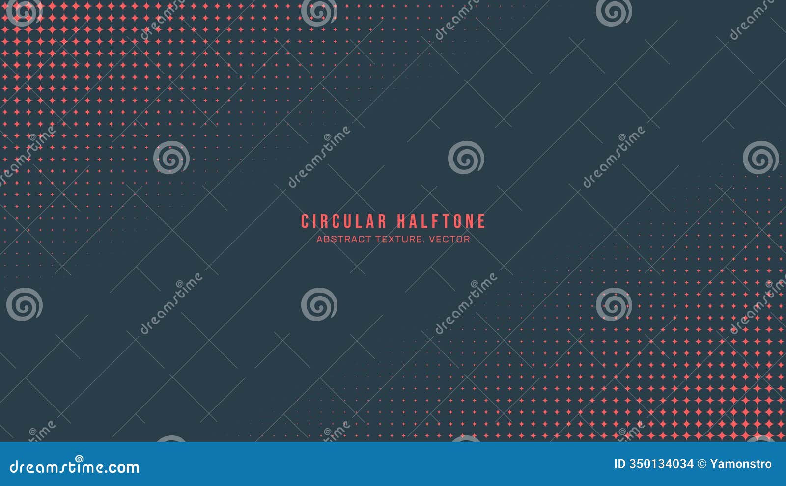 Red Circular Half Tone Pattern Faded Gradient Tilted Frame Vector ...