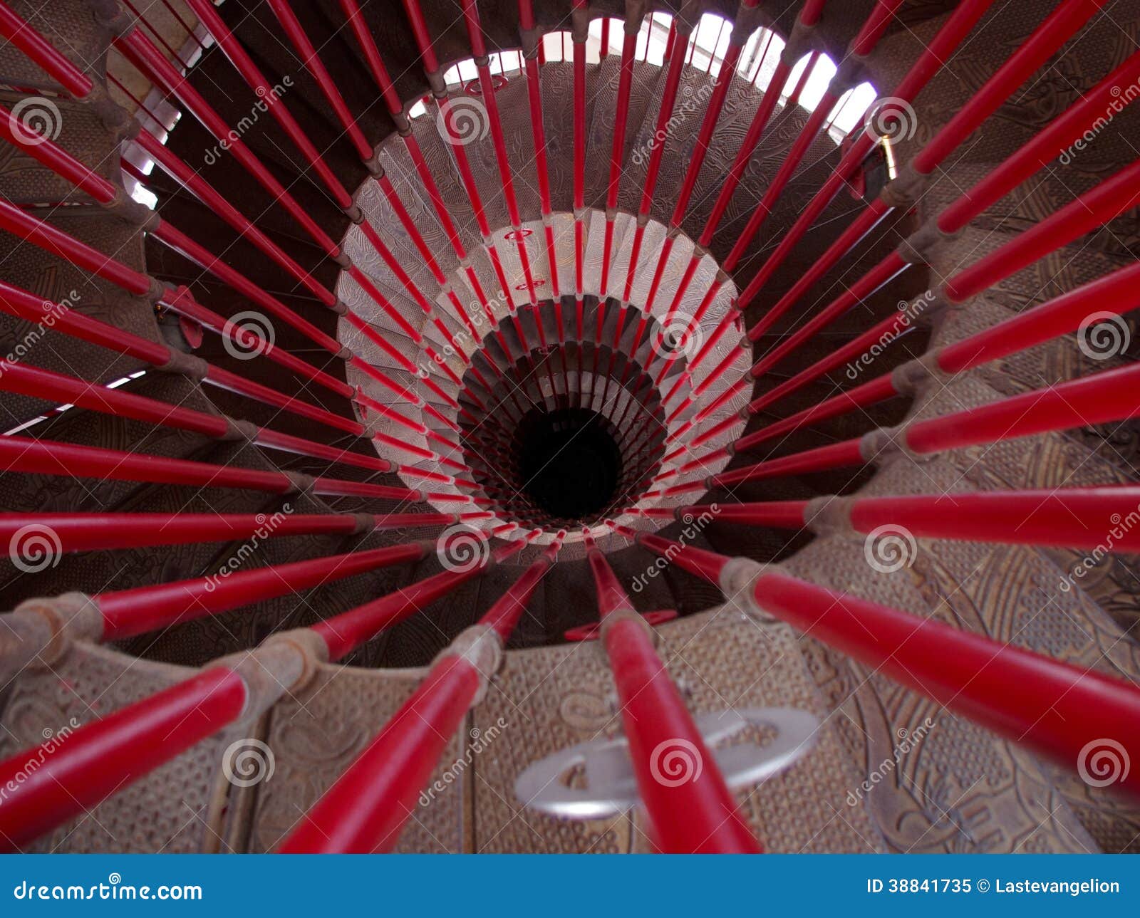 Red circular ladder stock image. Image of steps, line - 38841735