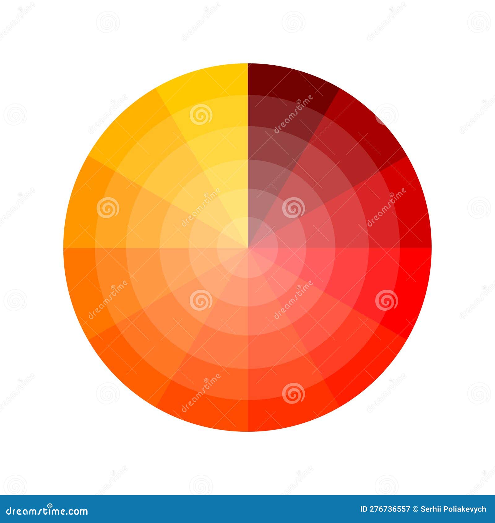 Red Circular Palette. Gradient Circle Background. Graphic Element ...