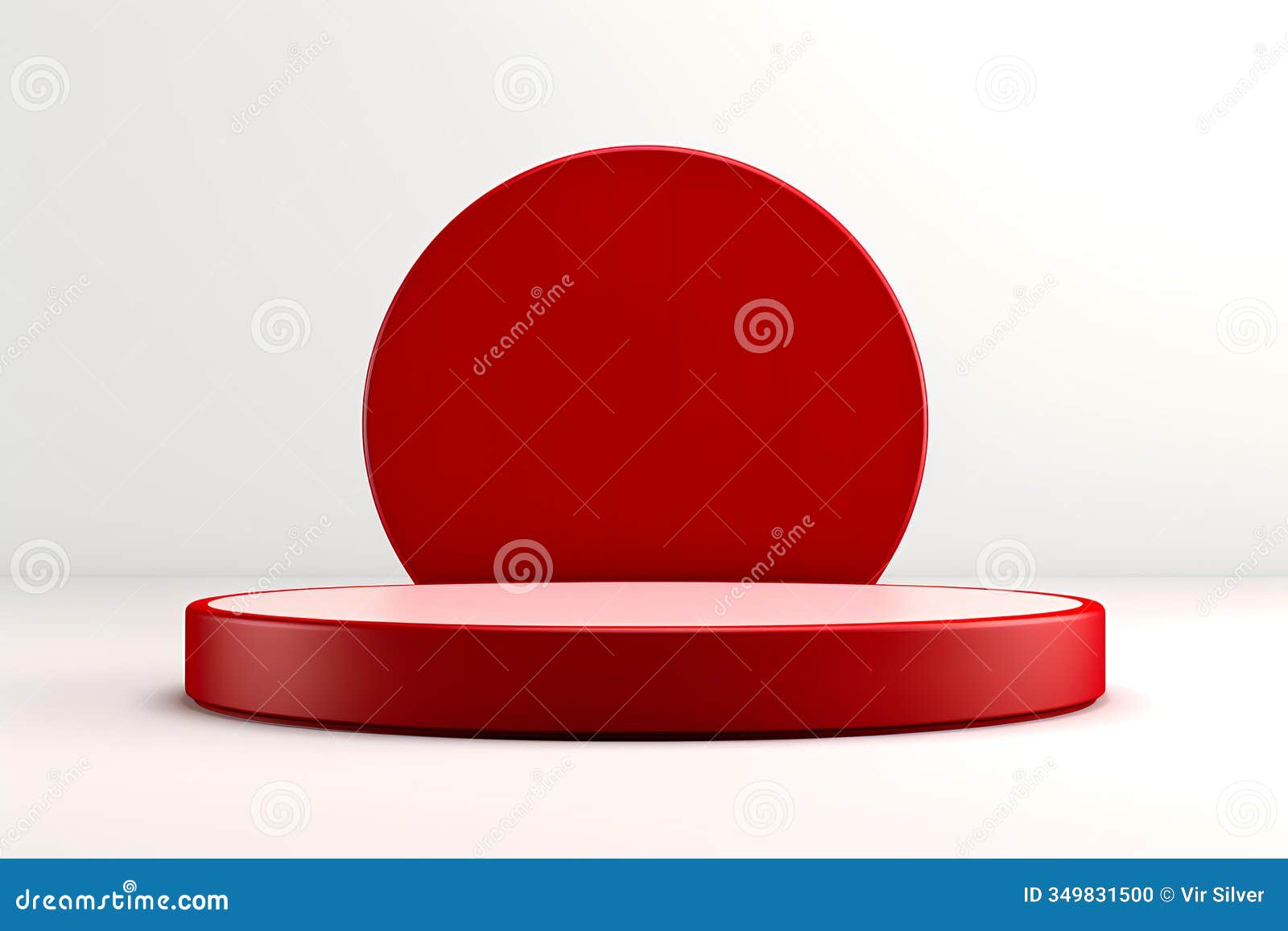 Circular Podium For Product Presentation Background Supermarket Aisle ...