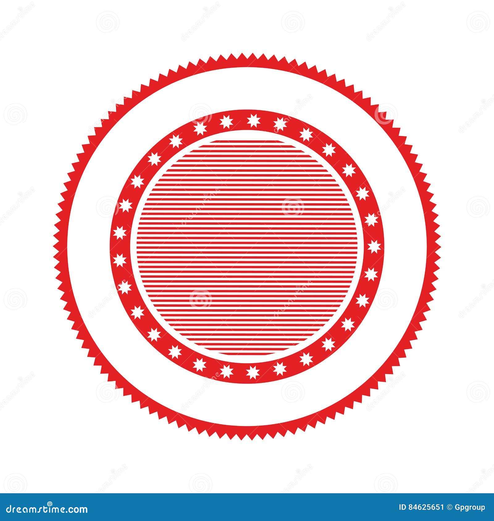 Circular Stamp With Silhouette Chicken Animal And Ribbon Vector ...