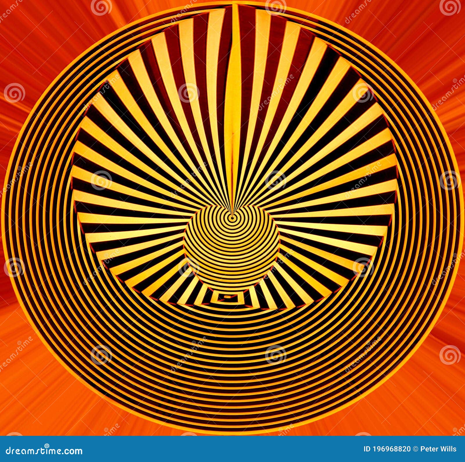 Red circular vortex stock illustration. Illustration of vibrant - 196968820
