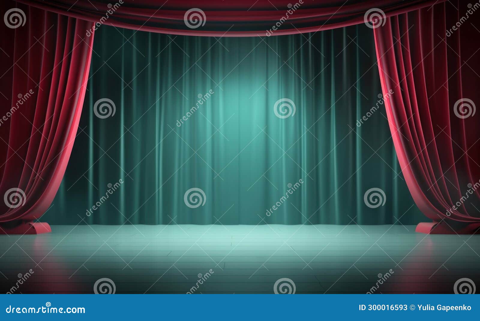 A Red Circus Theatre Set with a Backdrop and Curtains Stock Image ...
