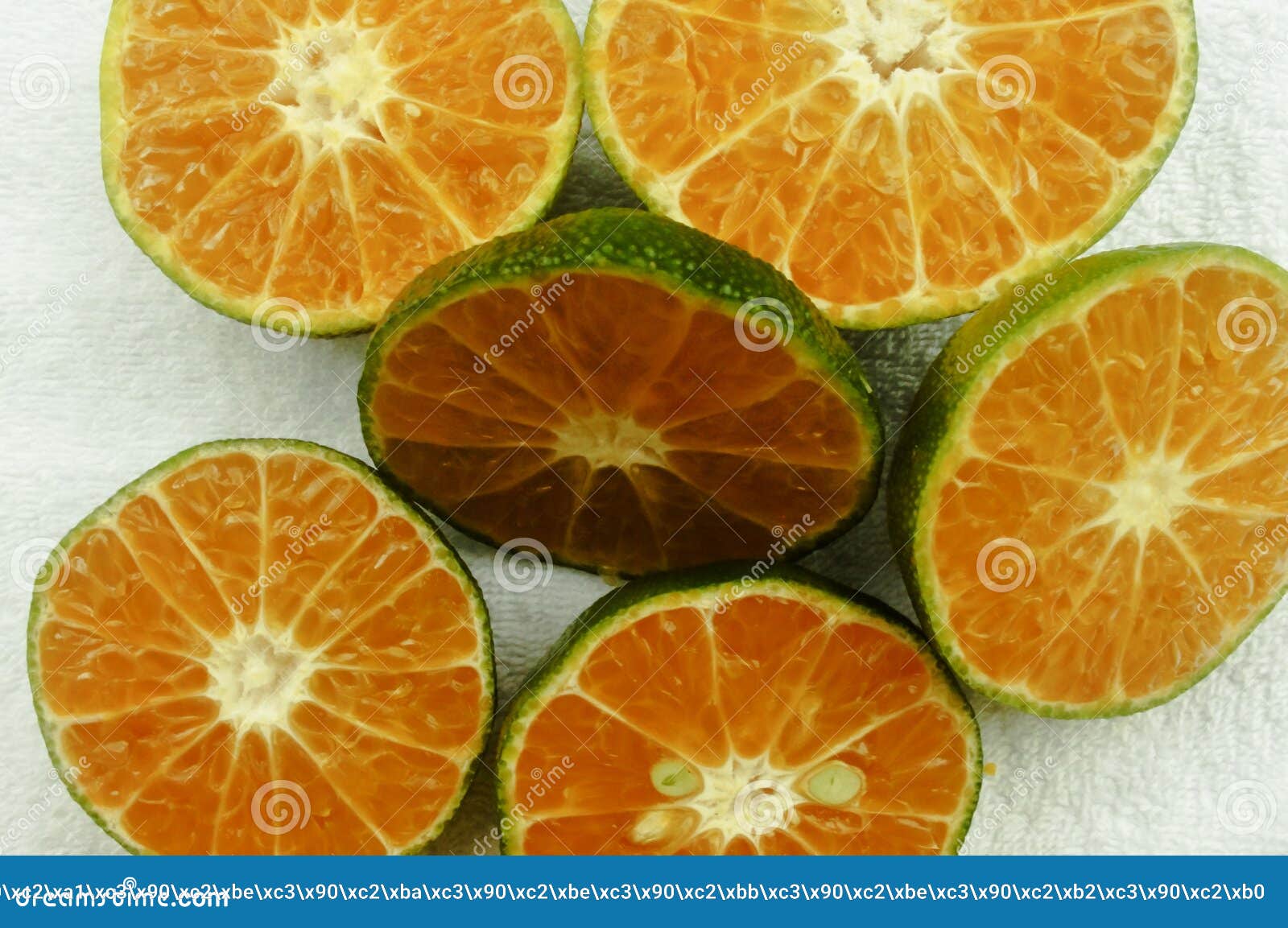 Red Citrus Fruit with Green Skin on White Background Stock Photo ...