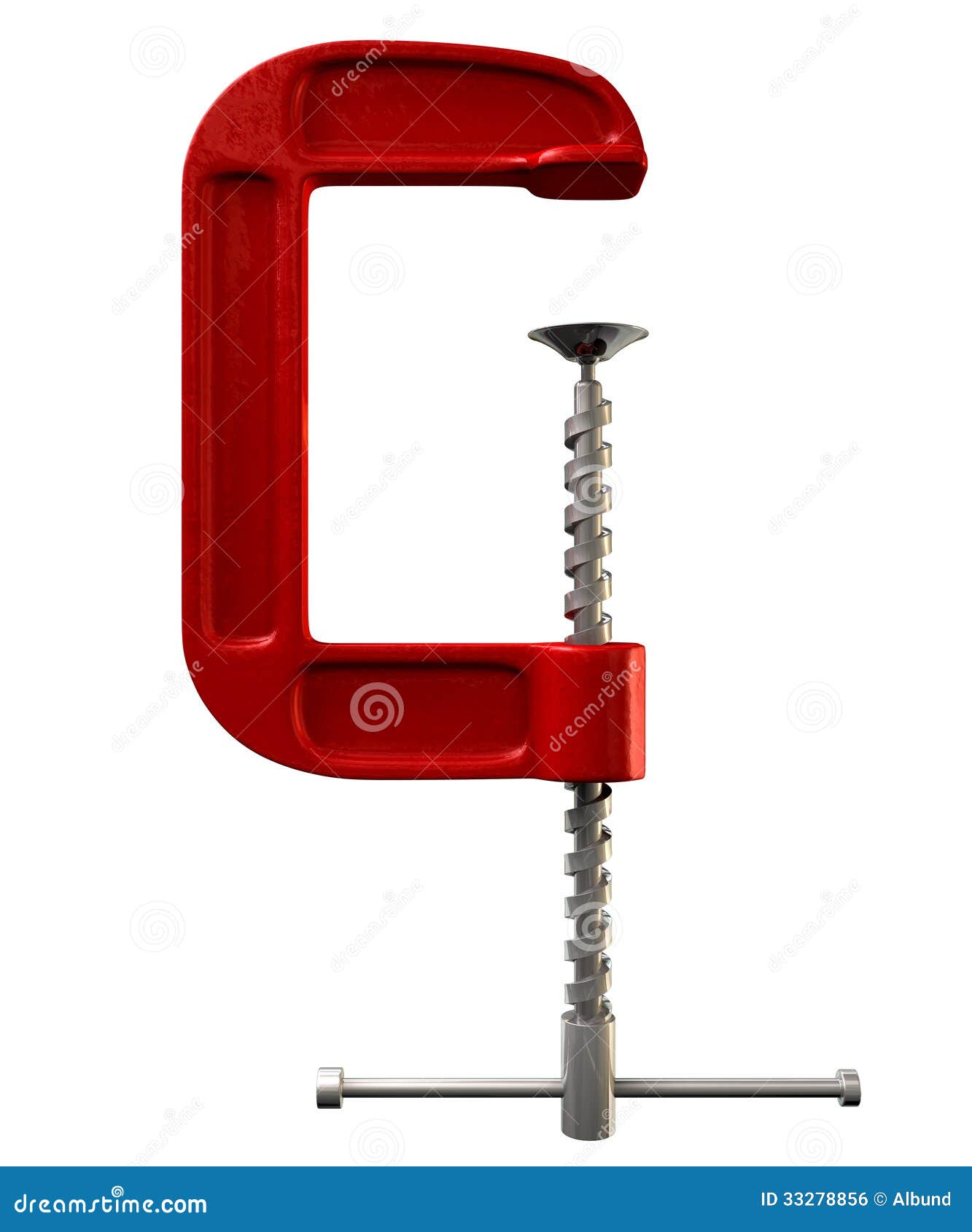 Red Clamp Tool Front stock photo. Image of grip, instrument - 33278856