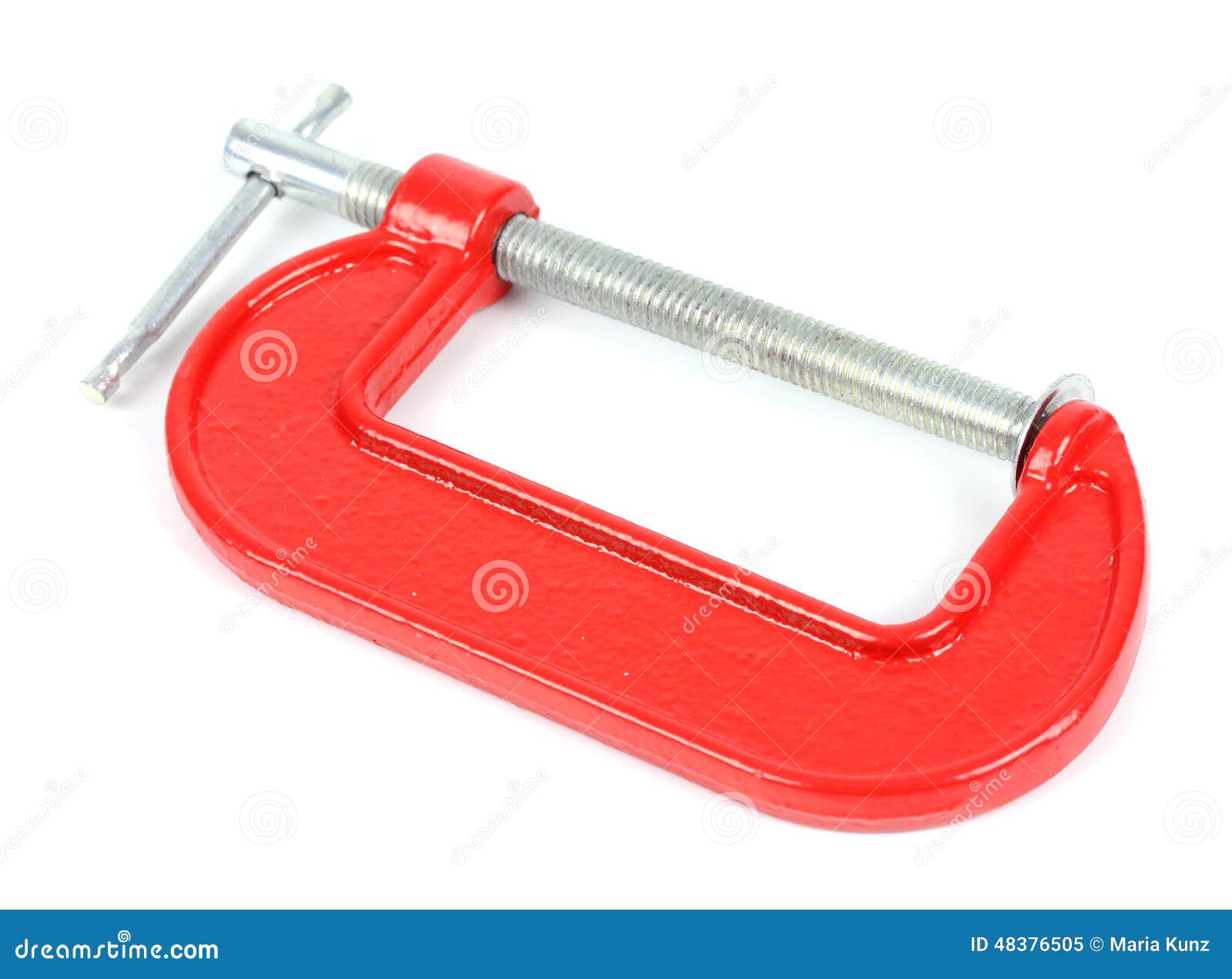 The Red Clamp stock image. Image of steel, vise, work - 48376505