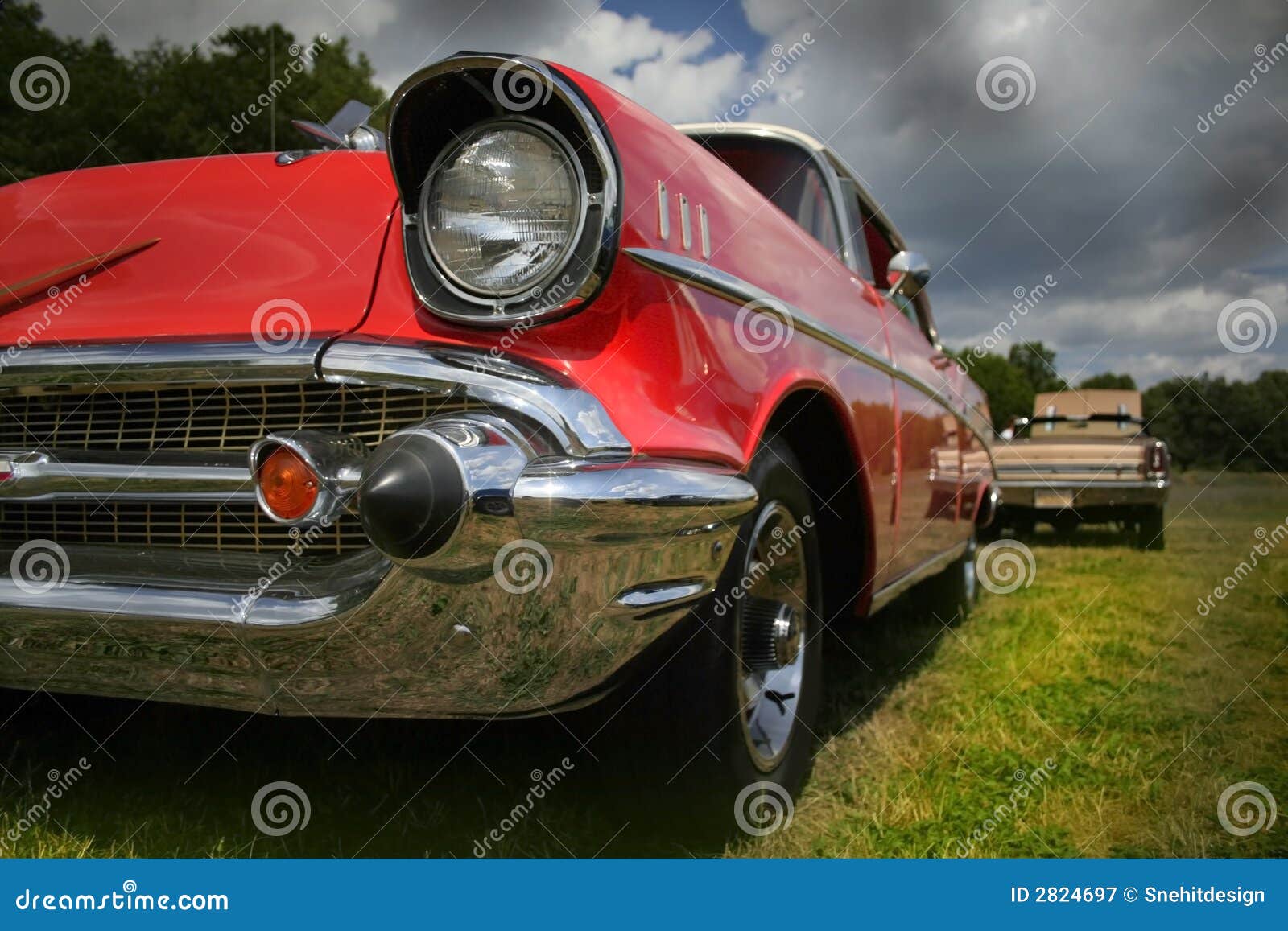 Red classic car stock image. Image of rally, cabriolet - 2824697