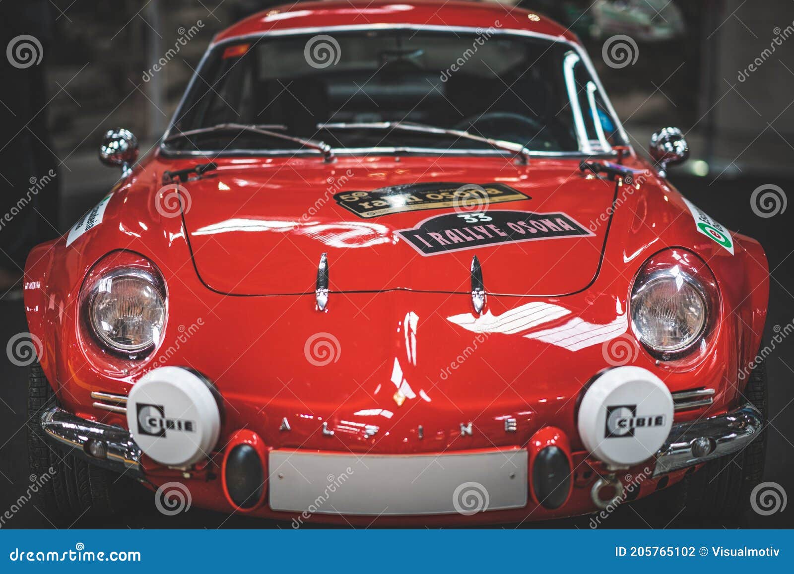 Red Classic Rally Car Renault Alpine A110 Editorial Photography - Image ...